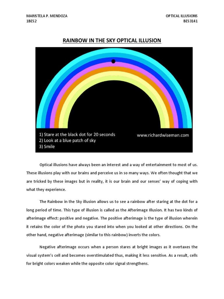 Optical Illusions Pdf Illusion Color