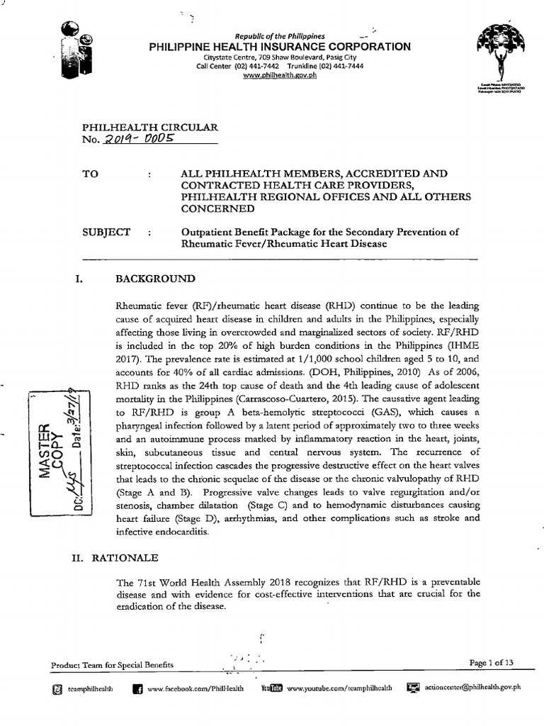 OPD Benefit Package For RHD | PDF