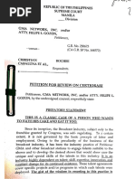 Petition For Review On Certiorari - Rule 45 Sample | PDF | Declaratory Judgment | Judgment (Law)