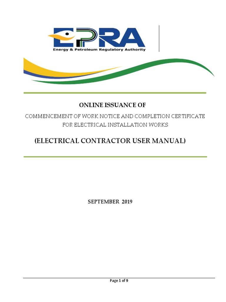 User Manual - Online Wiring Certificates-Rev3 | PDF | Electrician ...