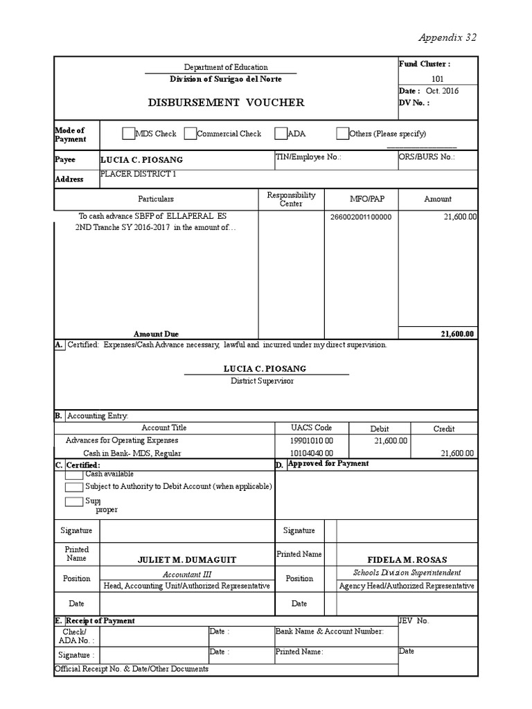 Vouchers Sample | PDF | Payments | Cheque