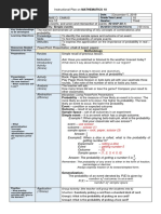 DETAILED LESSON PLAN in Probability | PDF | Probability | Experiment