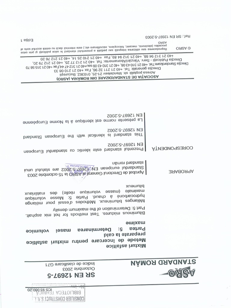 SR en 12697-5 Mixturi Asfaltice | PDF
