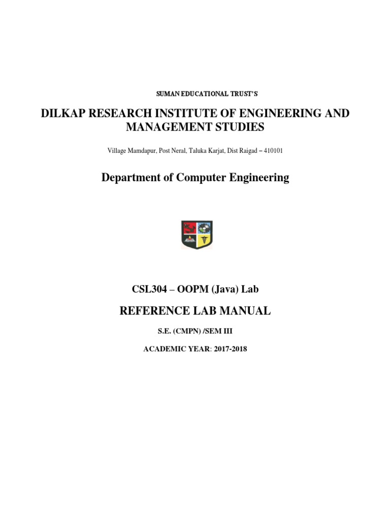 Final Oopm Lab Manual - 17-18 | PDF | Inheritance (Object Oriented Programming) | Class ...