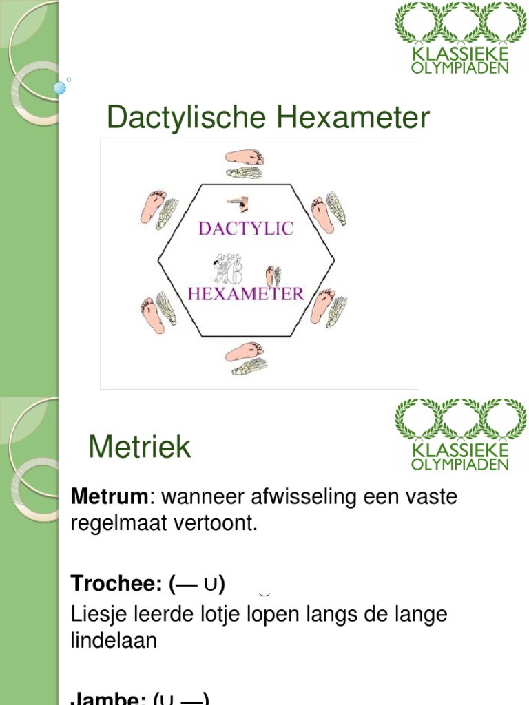 Dactylische Hexameter Grieks | PDF