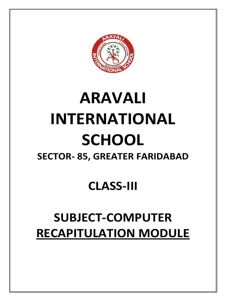 Class 3 Computer Revision Module | Download Free PDF | Websites | World ... Class 3 Computer Revision Module | Download Free PDF | Websites | World ...