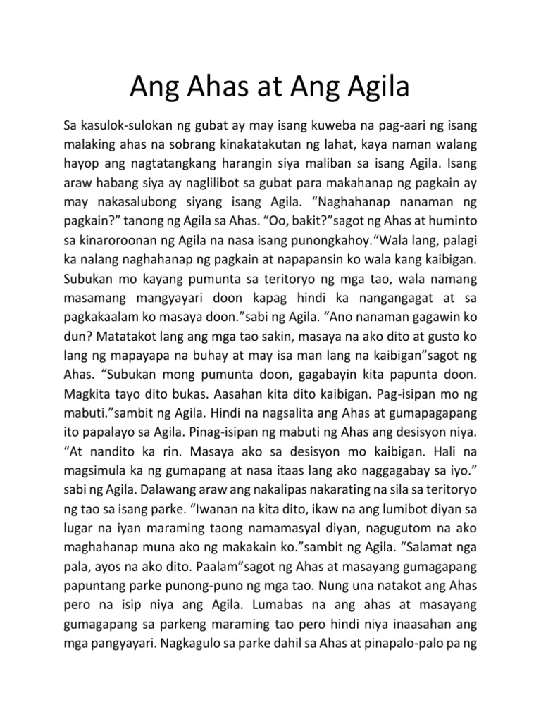 Ang Ahas at Ang Agila | PDF