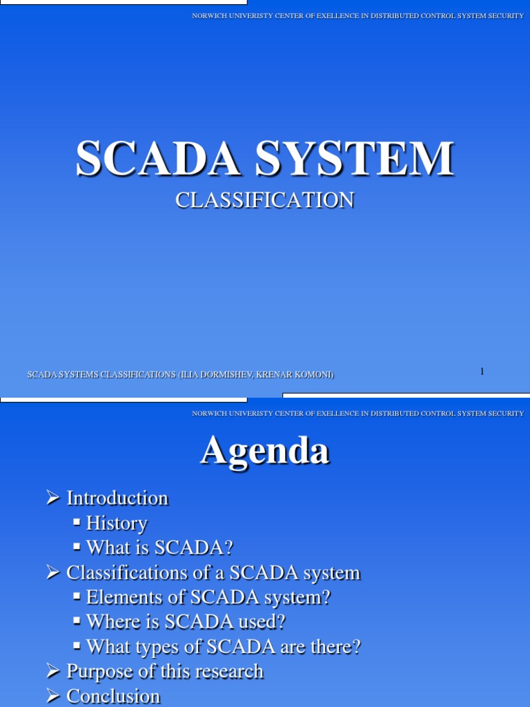 Classifying SCADA Systems | PDF | Scada | Programmable Logic Controller