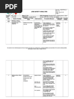 JSA For Cutting, Grinding and Welding | PDF | Welding | Construction