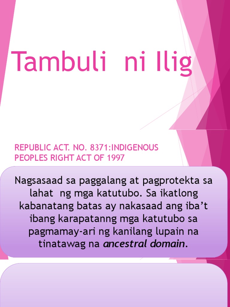 Tambuli Ni Ilig | PDF