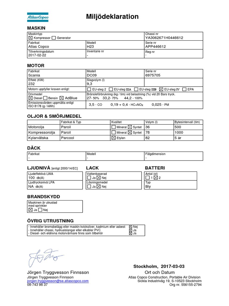 HK 81 Atlas Copco Compressor | PDF