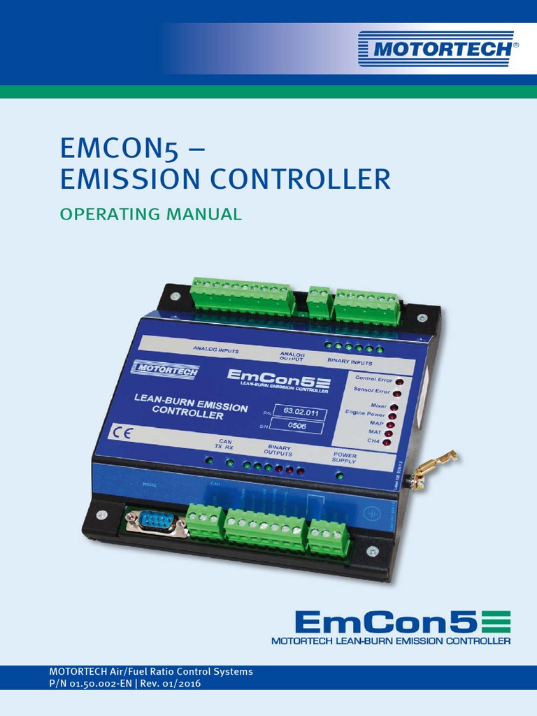 MOTORTECH Manual EmCon5 01.50.002 EN 2016 01 WEB PDF | PDF ...