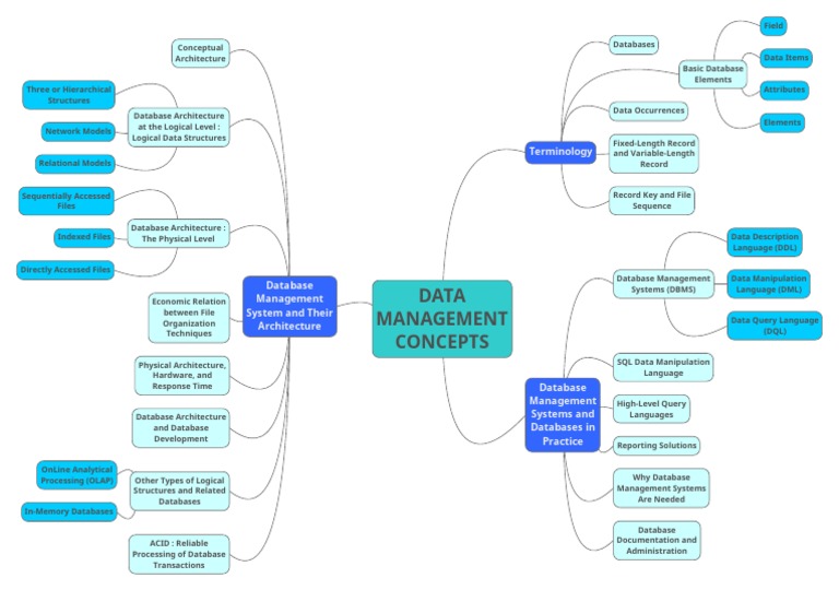 MINDMAP | PDF | Data Management | Databases