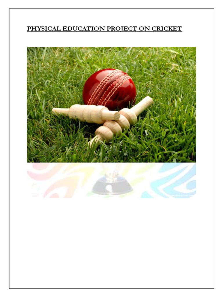 Physical Education Project On Cricket | PDF | Bowling (Cricket) | Cricket