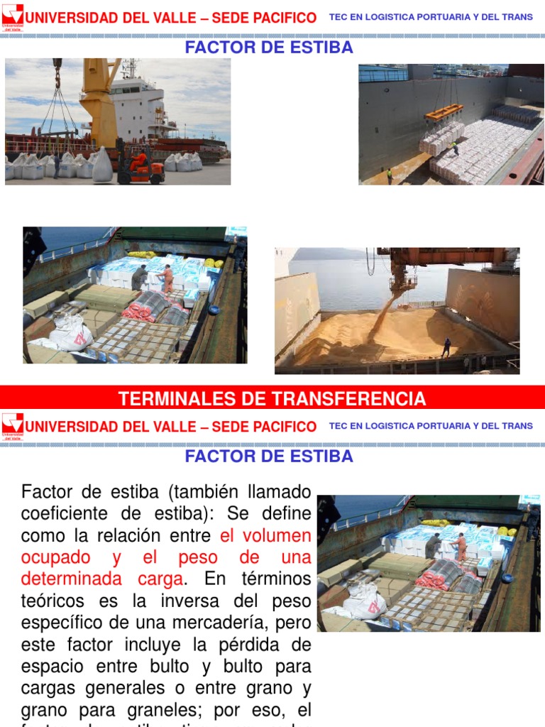 Factor de Estiba en Logística Portuaria | PDF | Transporte | Servicio ...