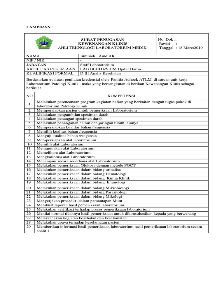 Lampiran RKK - 1 | PDF