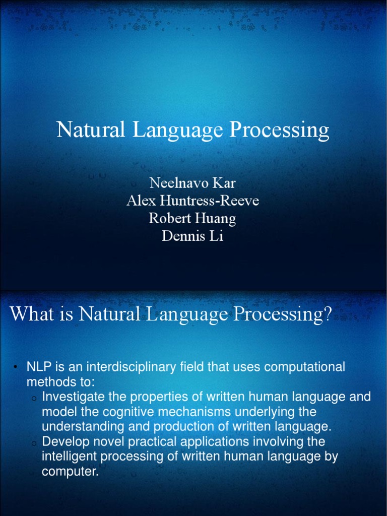 NLP | PDF | Translations | Artificial Intelligence
