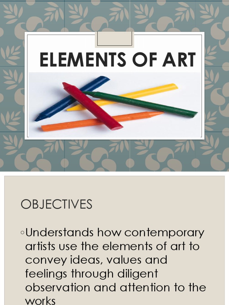 Elements of Visual Art | PDF | Perspective (Graphical) | Color