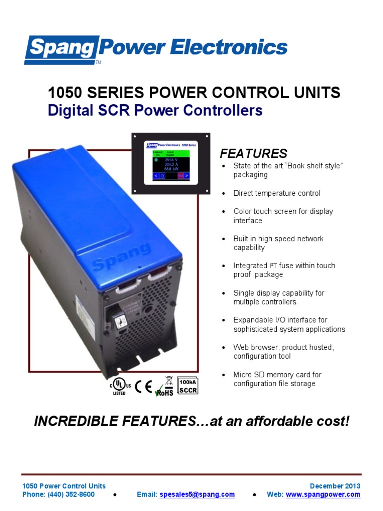 1050 Series Power Control Units | PDF | Amplifier | Computer Network