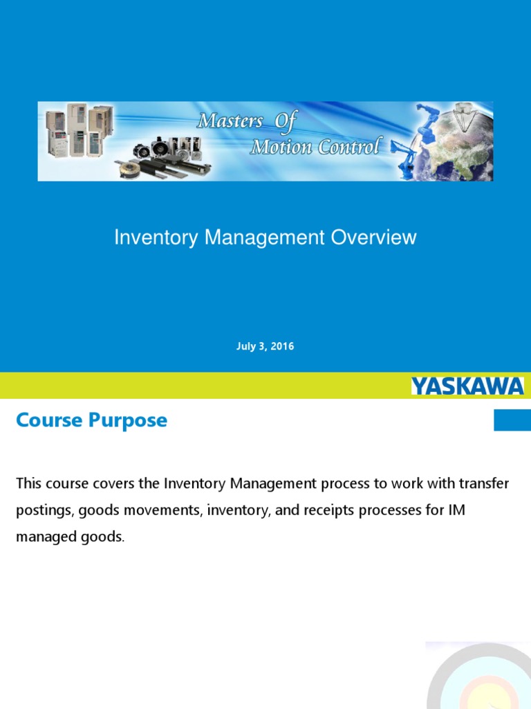 Sap Inventory Management Overview | PDF | Warehouse | Inventory