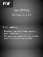 Sports Lingo Tagalog | PDF