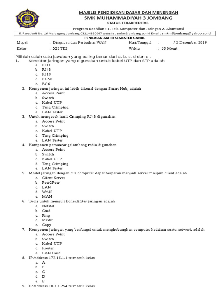 Diagnosa Dan Perbaikan Jaringan WAN | PDF
