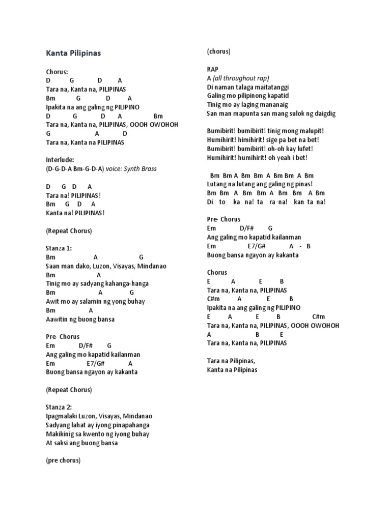 Kanta Pilipinas | PDF