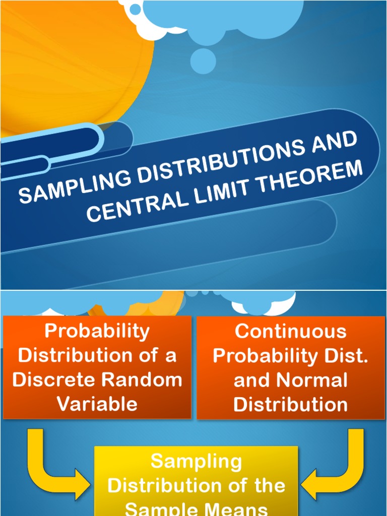 Sampling Distributions and Central Limit Theorem | PDF | Mean | Standard Deviation