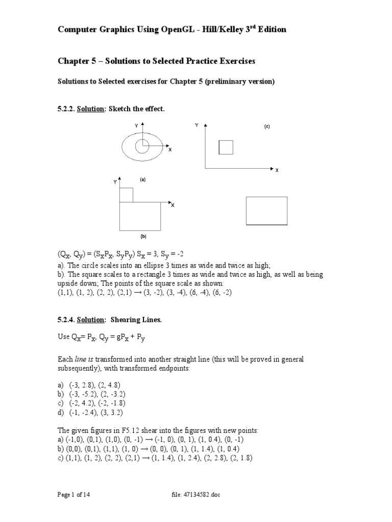 Computer Graphics Using Opengl - Hill/Kelley 3 Edition | PDF | Matrix ...