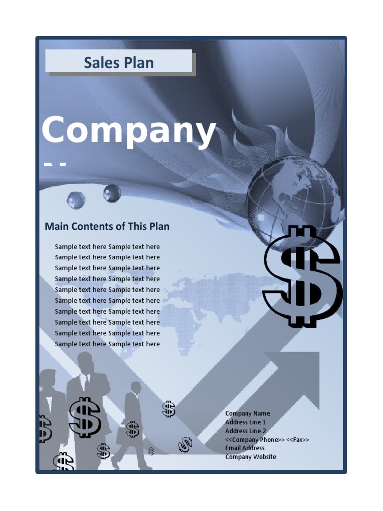 Comprehensive Sales Plan Template | PDF | Sales | Market Share