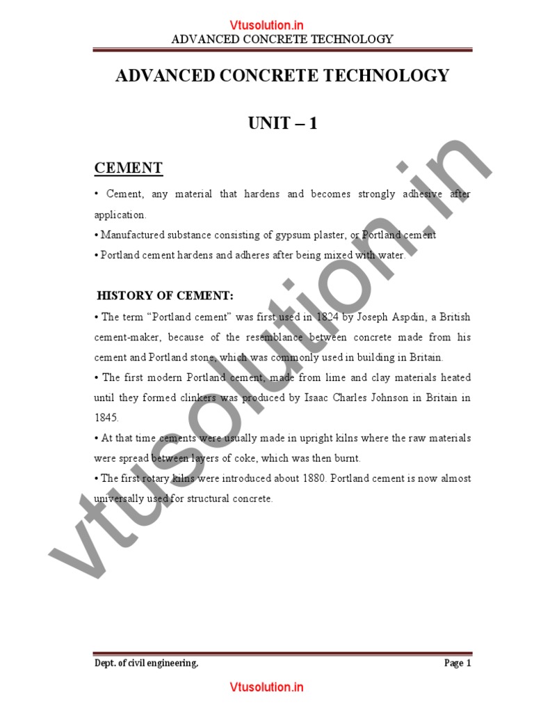 Advance Concrete Technology PDF | PDF | Deformation (Engineering) | Creep (Deformation)