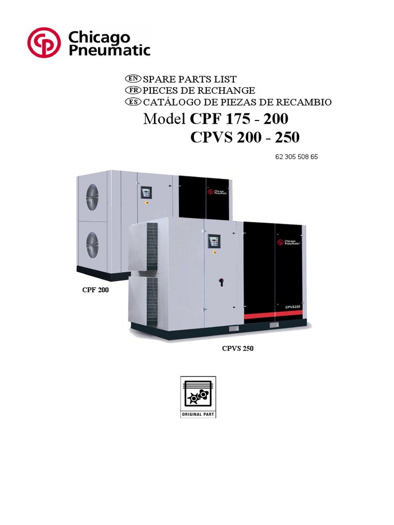 Comprehensive Spare Parts Catalog for Chicago Pneumatic Compressors ...
