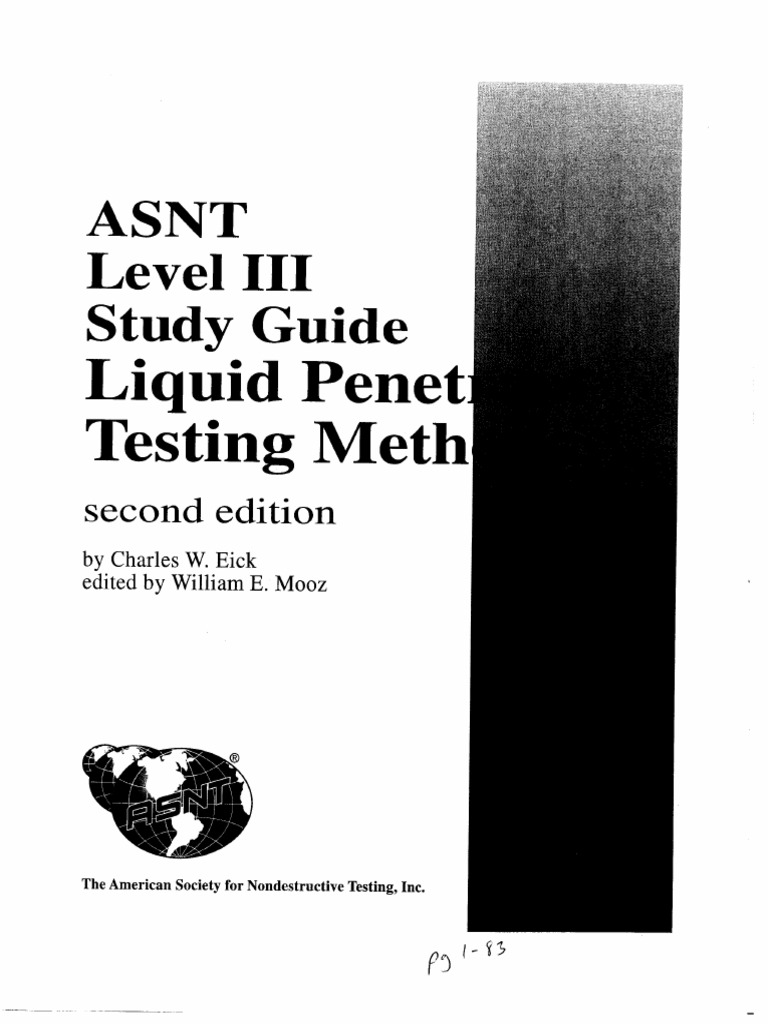 PT Level-3 ASNT Study Guide PDF | PDF