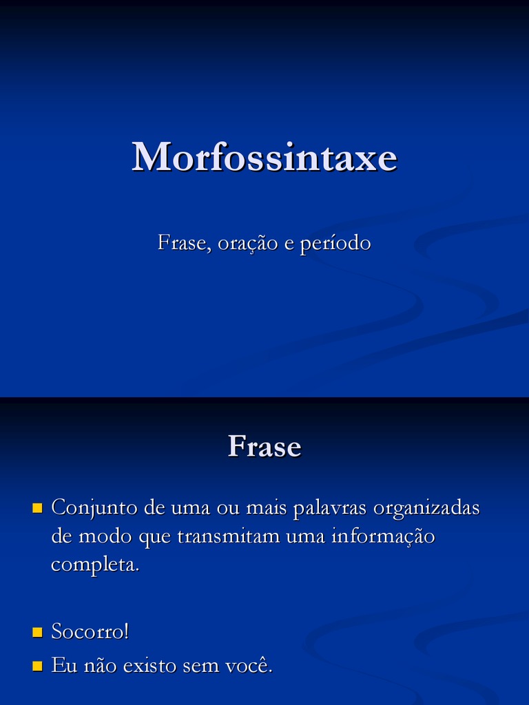 Morfossintaxe | Download grátis PDF | Assunto (gramática) | Objeto ...