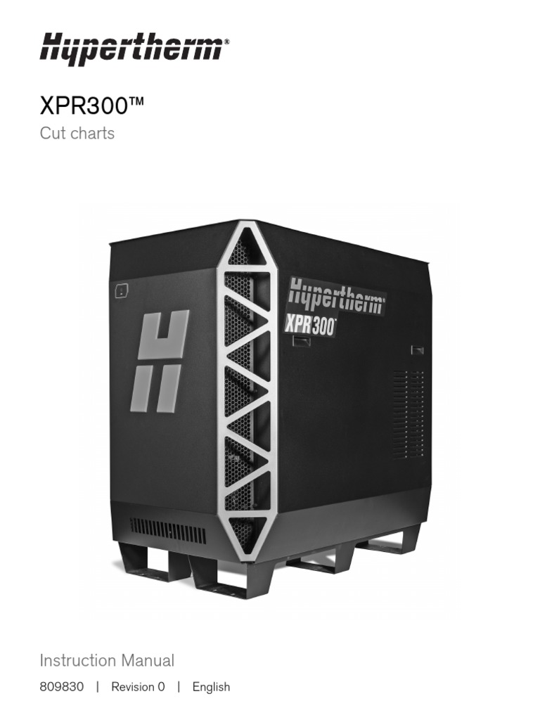 XPR 300 Cut Charts | Download Free PDF | Numerical Control | Electric Arc