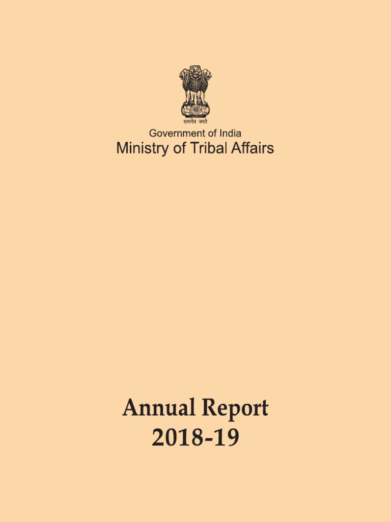 Annual Report of Tribal Affairs 2018-19 PDF | PDF | Government Of India ...