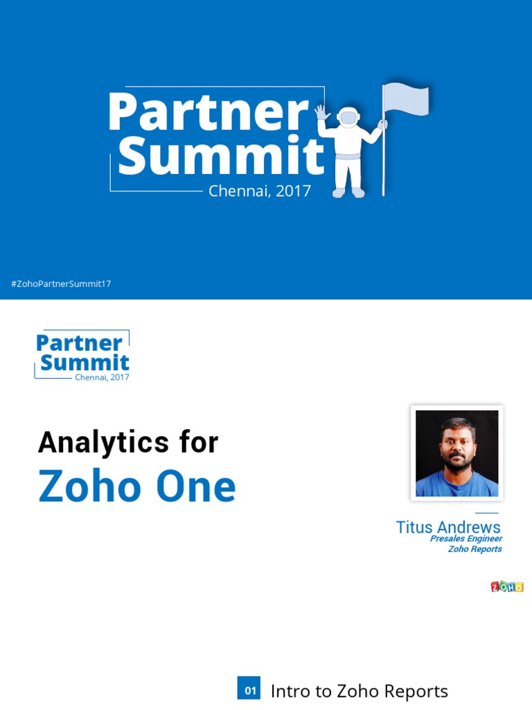 Analytics For Zoho One | PDF | Analytics | Business Intelligence