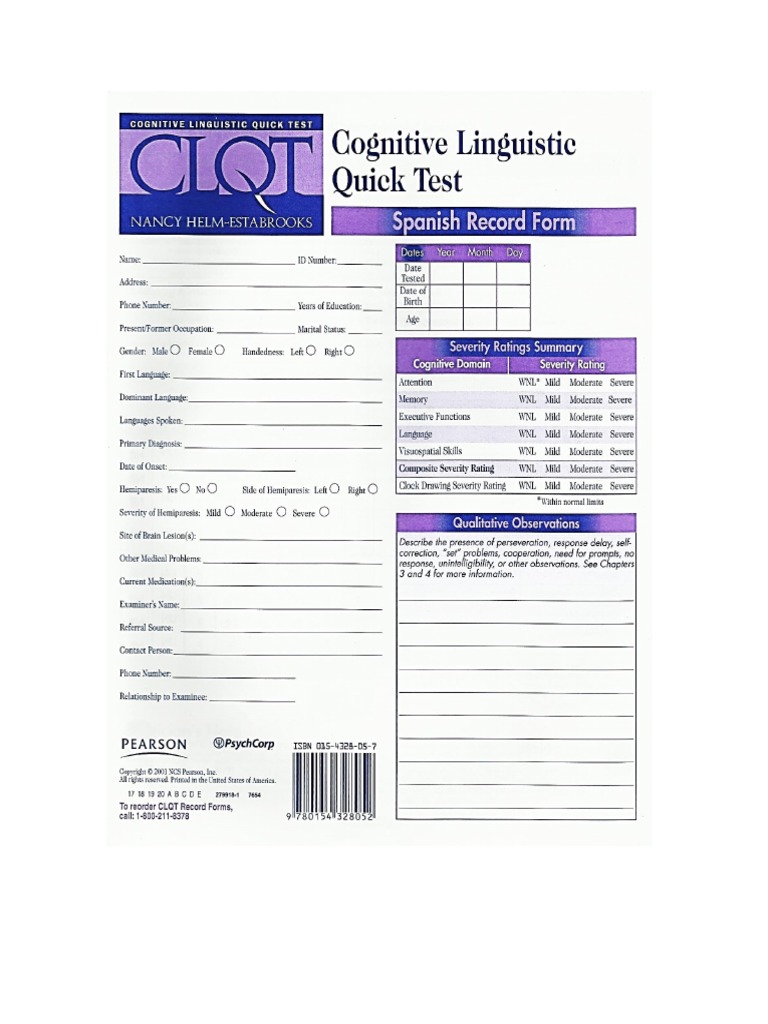 Protocolo CLQT | PDF