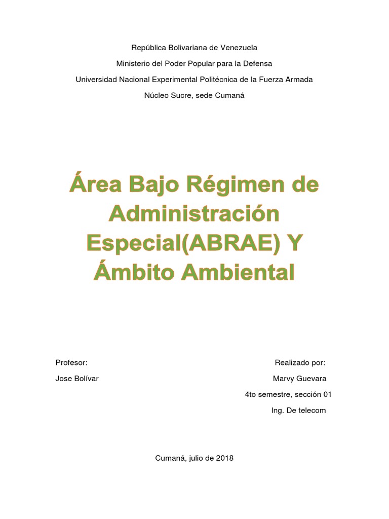 Abrae PDF | PDF | Venezuela | Nación