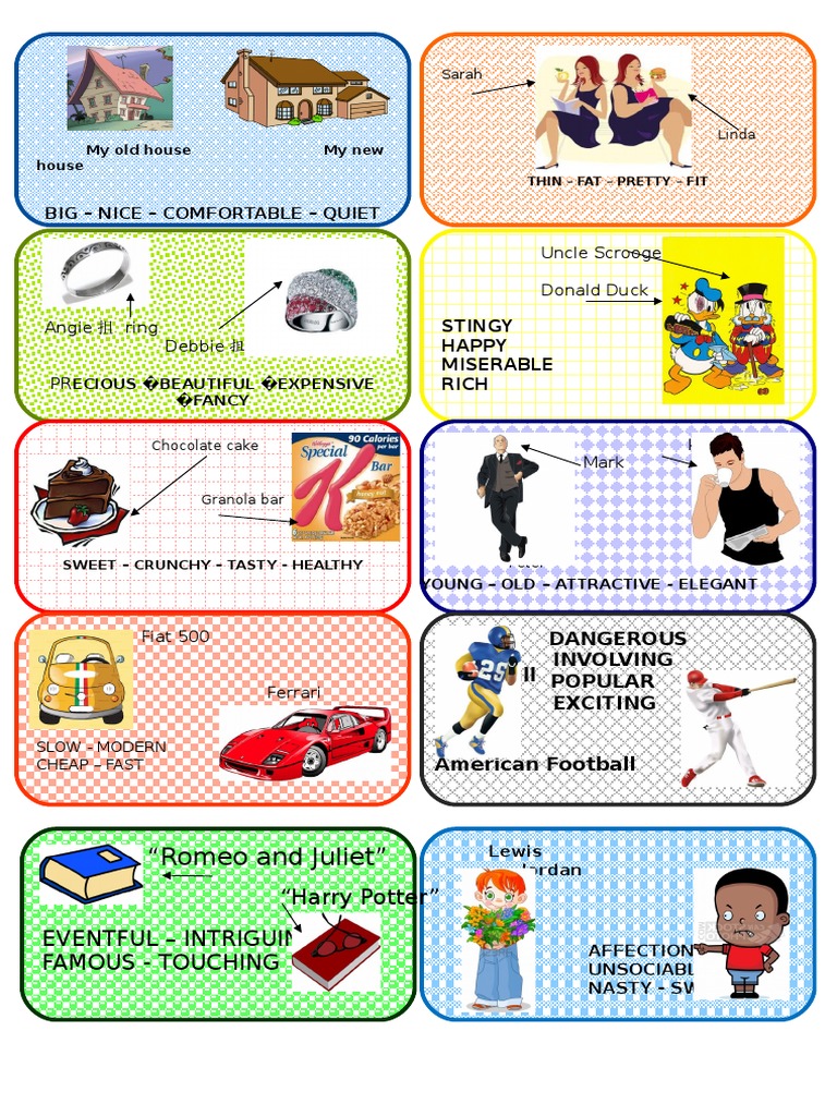 Comparative Conversation Cards | PDF