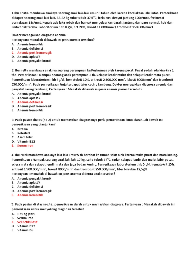 Soal Ujian Blok 12 | PDF