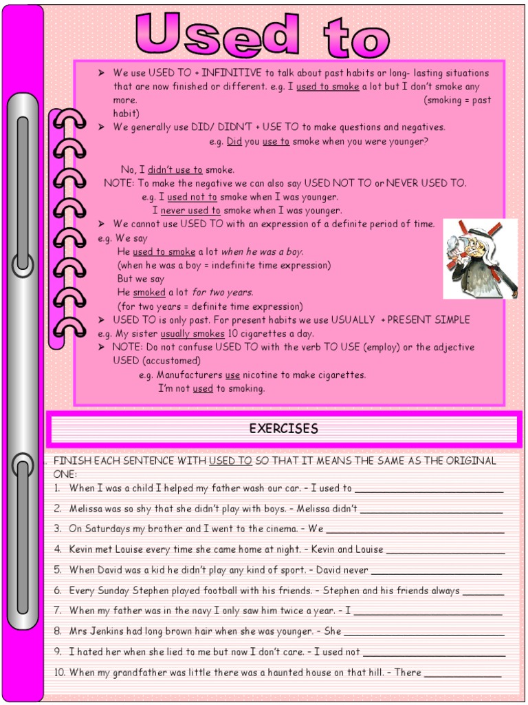 Used To Vs Usually Vs To Use | PDF | Linguistic Typology | Grammar