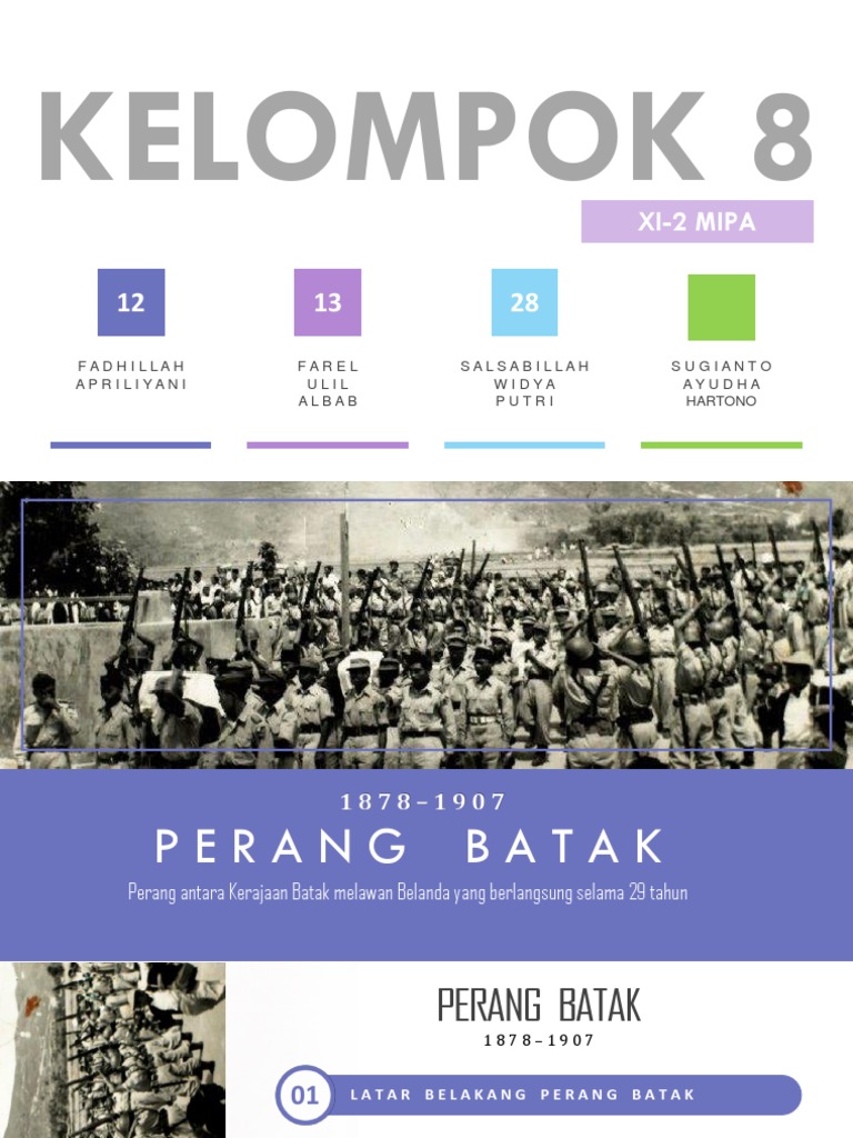 Kelompok 8 Perang Batak & Perlawanan Raden Mas Said Dan Pangeran ...