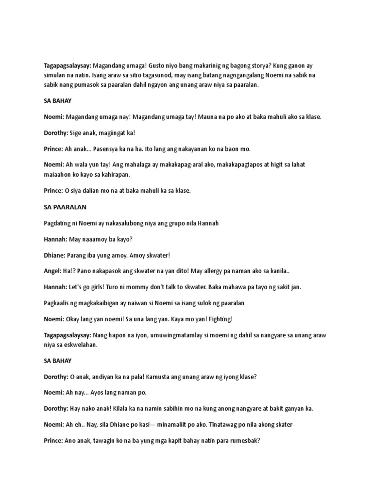 Diskriminasyon Script | PDF