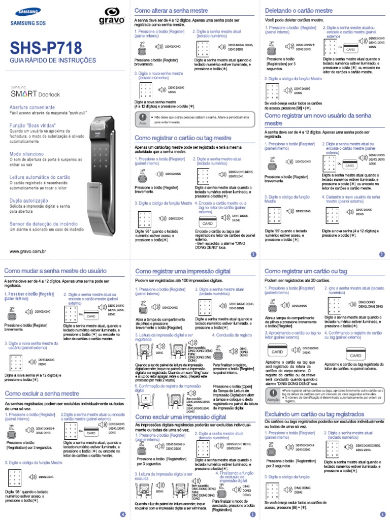 Manual SHS-P718 | PDF