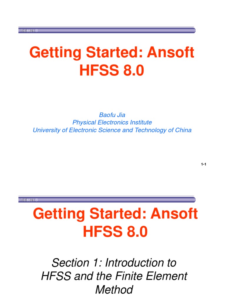 Ansoft HFSS Intro | Download Free PDF | Finite Element Method | Matrix ...