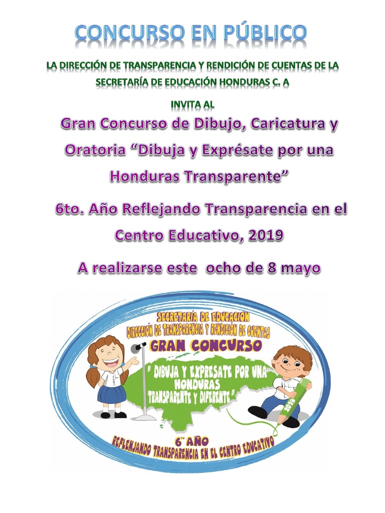 Lineamientos de Concurso de Dibujo | PDF
