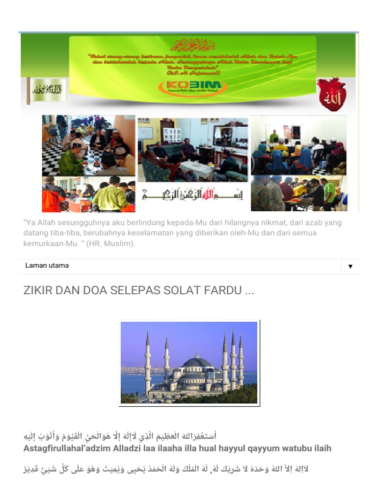 Doa Selepas Solat | PDF