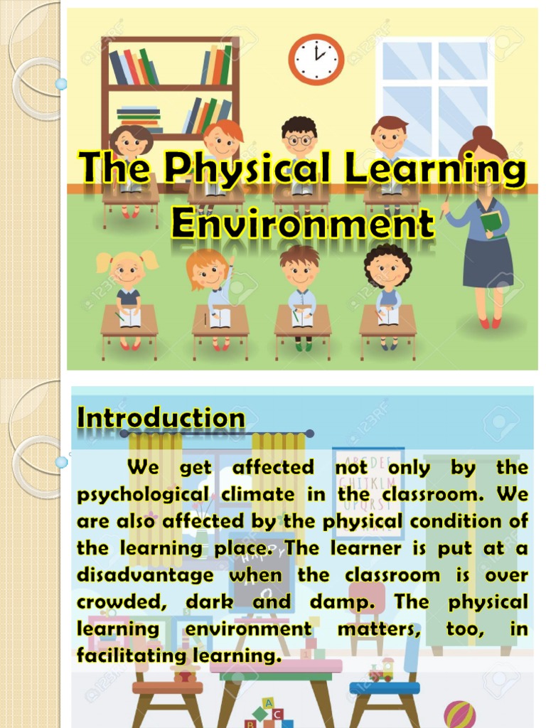 The Physical Learning Environment | PDF