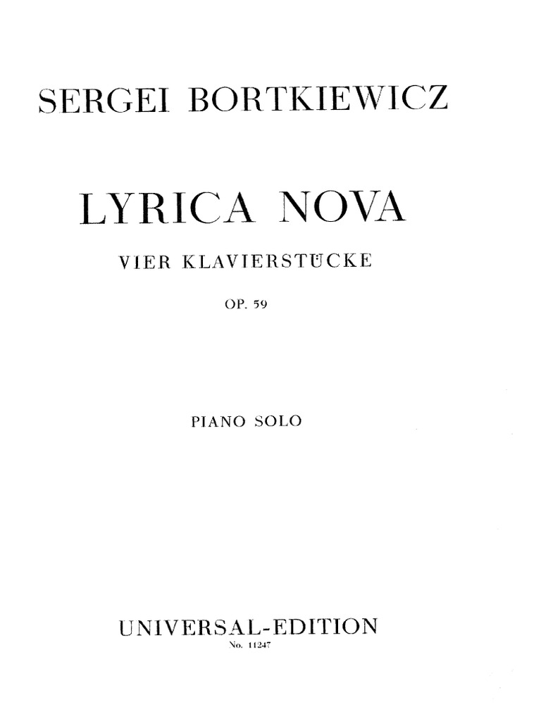 Op.59 2C Lyrica Nova 2C 28 Complete 29 | PDF